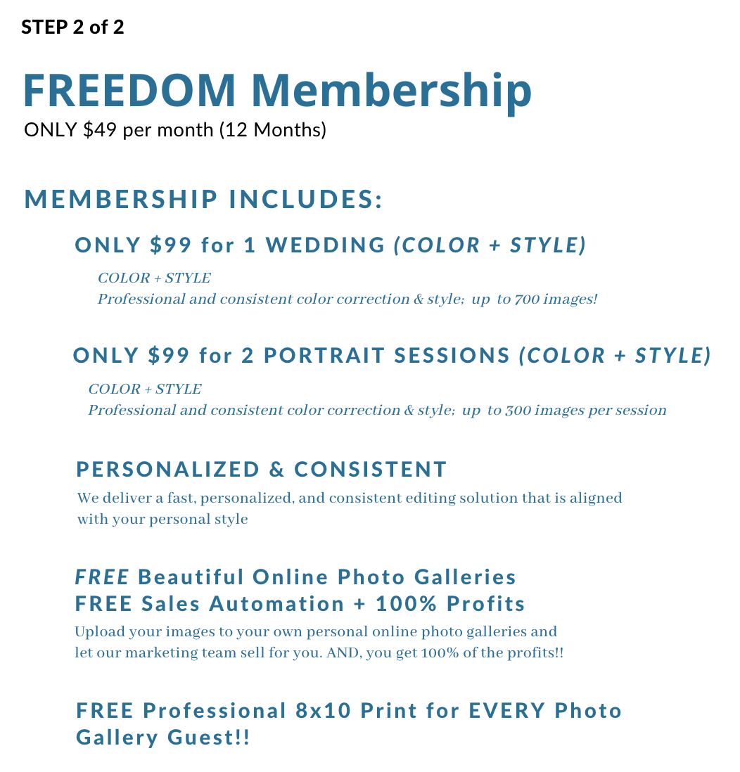 FREEDOM Membership – ShootDotEdit